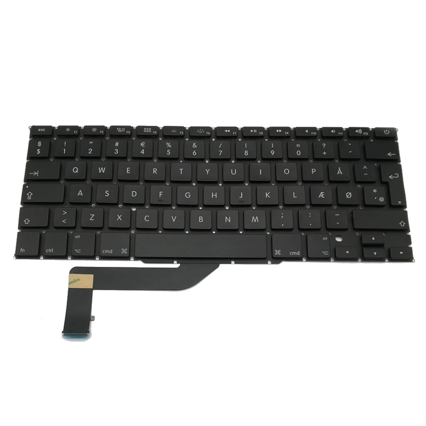MacBook Pro 15'' A1398 Tastatur Dansk Layout | Billigt | På Lager